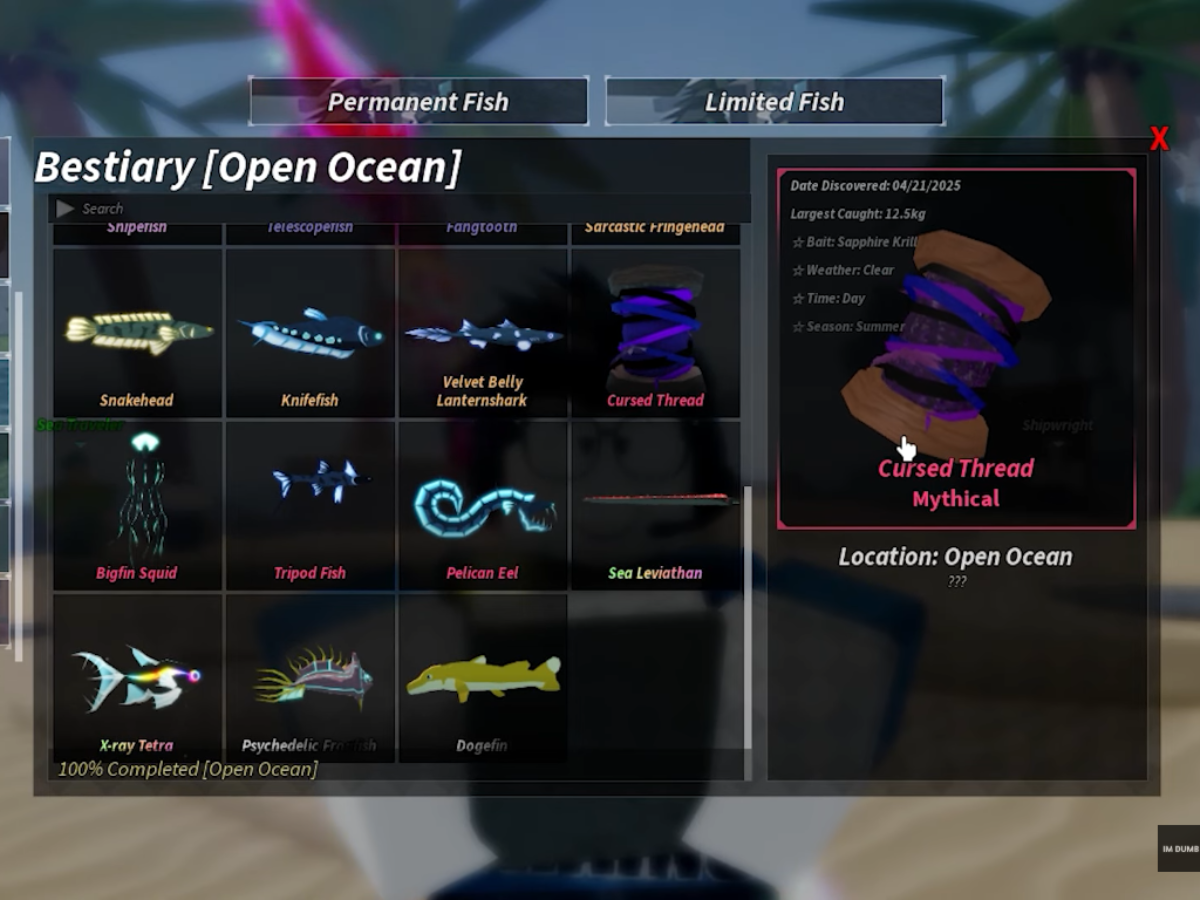 Fisch Roblox 指南：如何获得被诅咒的线程 - Collectiona2z.com